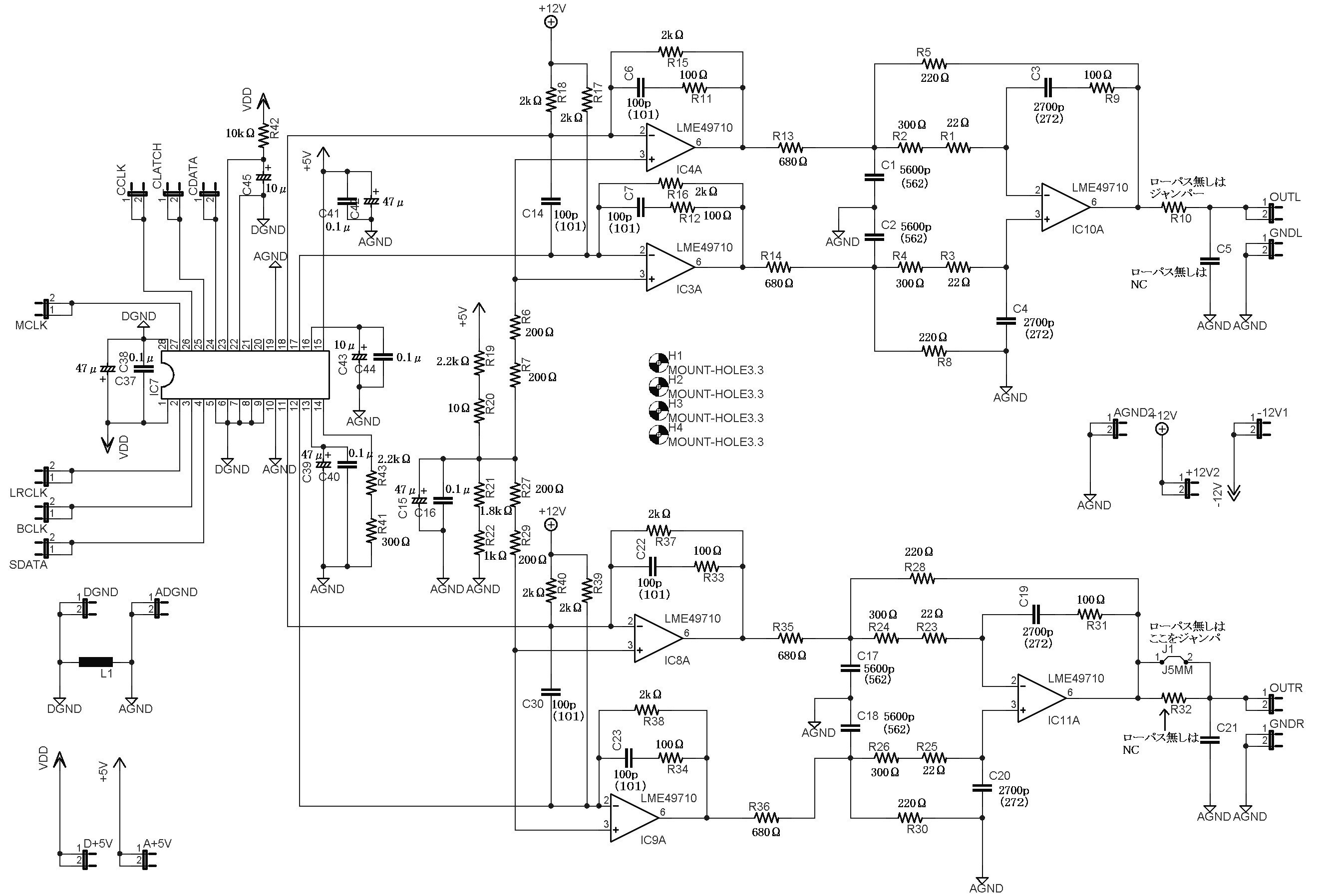 AD1955の回路図です。