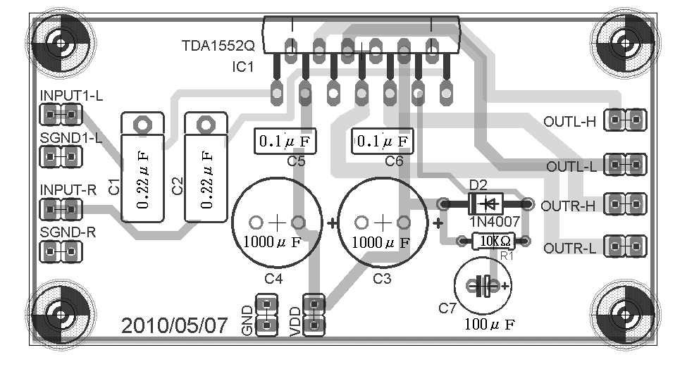 TDA1552Q アンプ