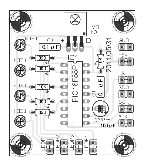 2ch電子ボリューム回路図